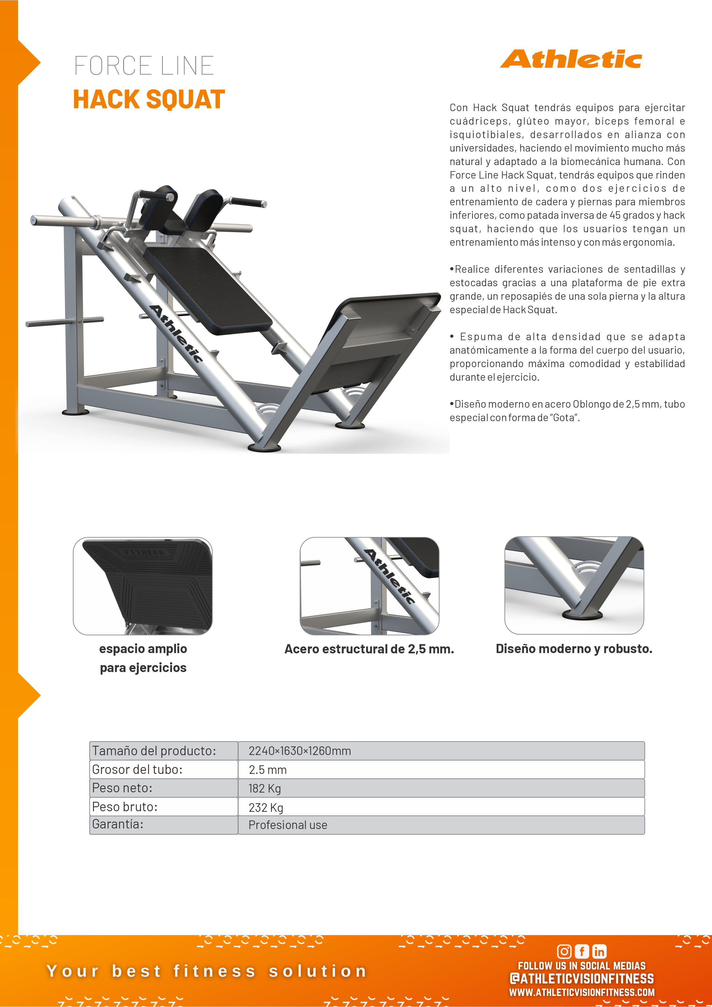 FORCE LINE - HACK SQUAT